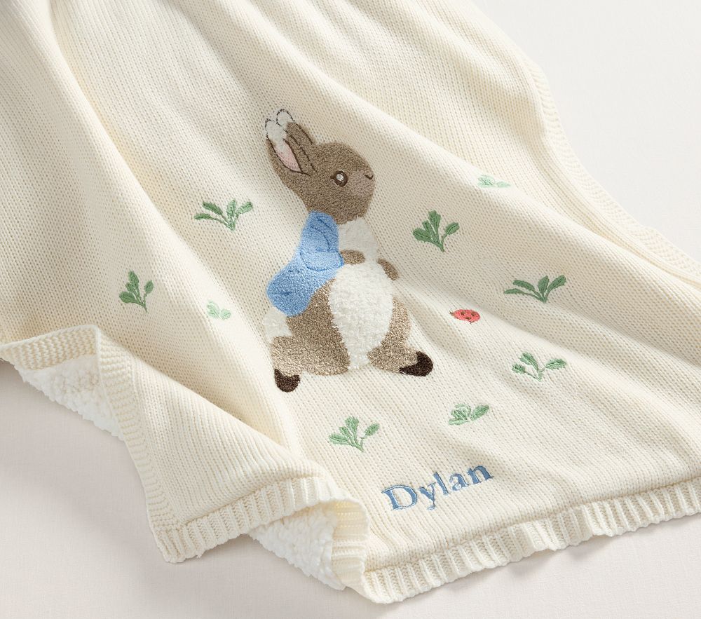 Peter Rabbit™ Heirloom Baby Blanket | Pottery Barn Kids