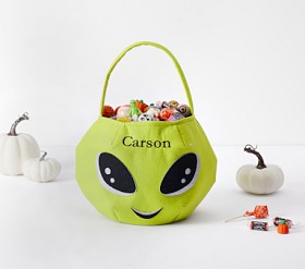 Puffy Alien Treat Bag | Space-Themed Halloween Accessory | Pottery Barn ...
