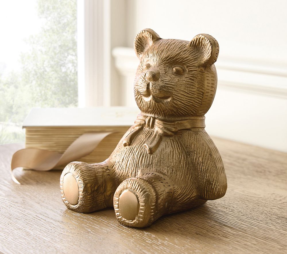 Teddy Bear Bank Nursery Keepsake | Pottery Barn Kids