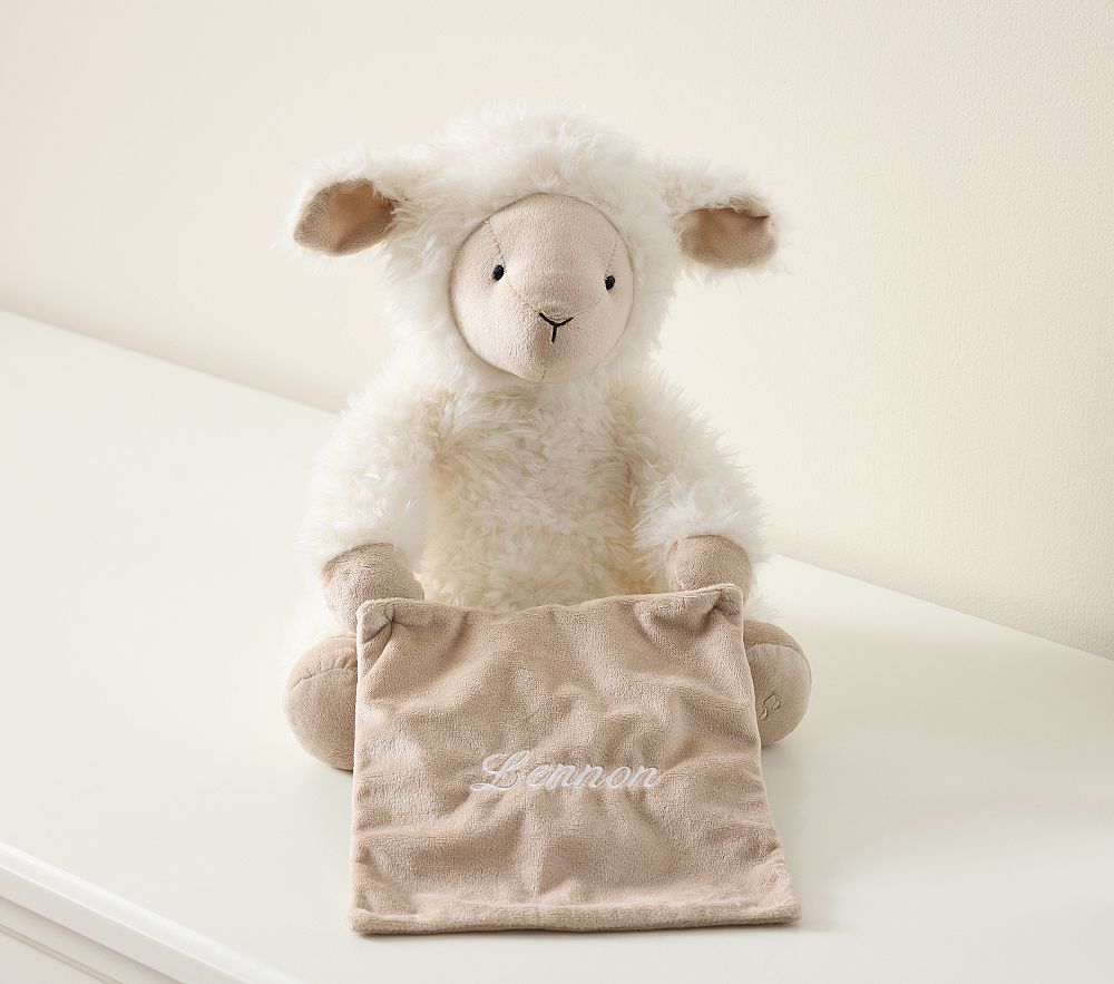 Lamb Peek-A-Boo Blanket Plush | Pottery Barn Kids