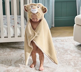 Disney Simba Baby Hooded Towel | Pottery Barn Kids