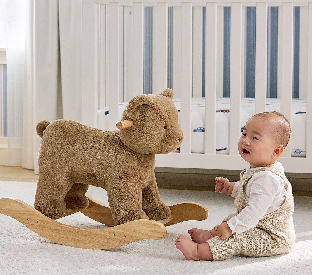 Bear Critter Plush Nursery Rocker | Pottery Barn Kids
