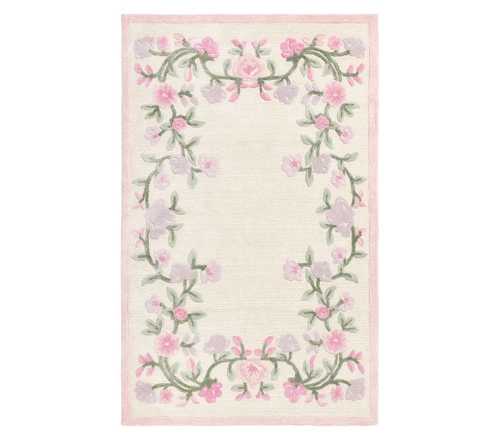 Eloise Floral Rug – Pink Hand-Tufted Softness | Pottery Barn Kids