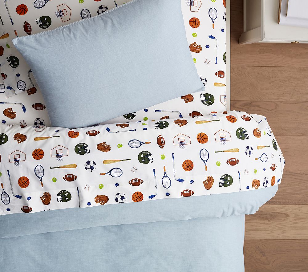 All-Star Sports Organic Sheet Set & Pillowcases | Pottery Barn Kids