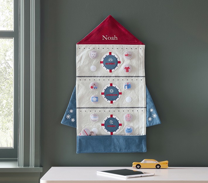 Rocket Shaped Chore Chart 16"x22" | Pottery Barn Kids