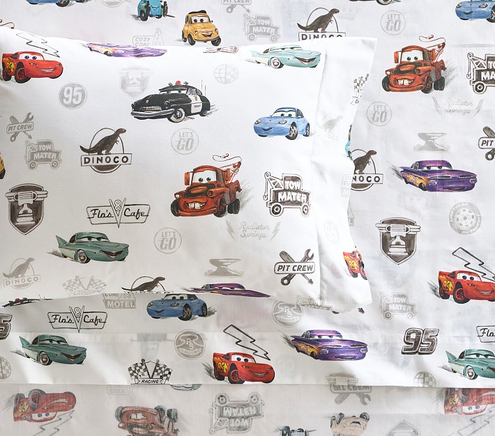 Disney Pixar Cars Organic Toddler Sheet Set | Pottery Barn Kids