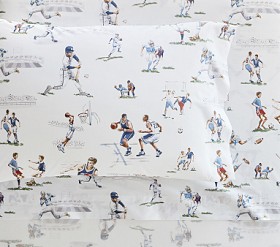 Classic Sports Organic Sheet Set | Pottery Barn Kids