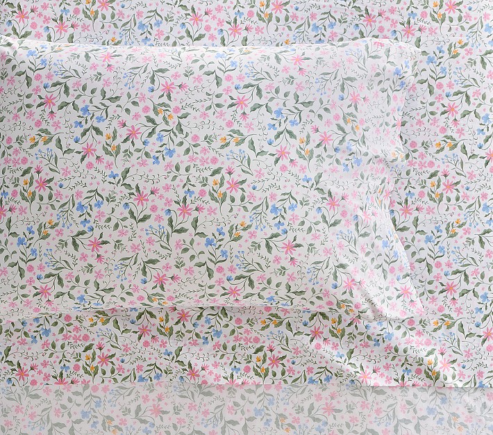 Super Bloom Organic Sheet Set | Pottery Barn Kids