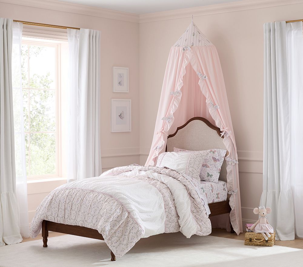 Ruffle Bow Canopy for Kids' Beds | Pottery Barn Kids