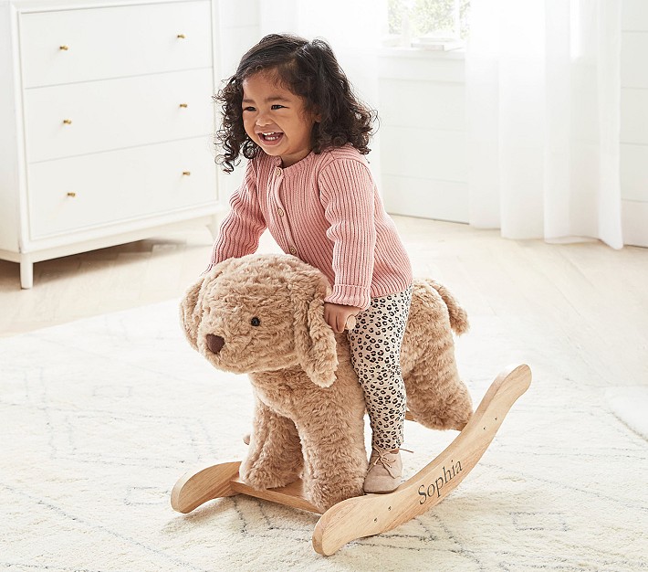 Sherpa Bunny Plush Toy Rocker | Animal Rocker | Pottery Barn Kids