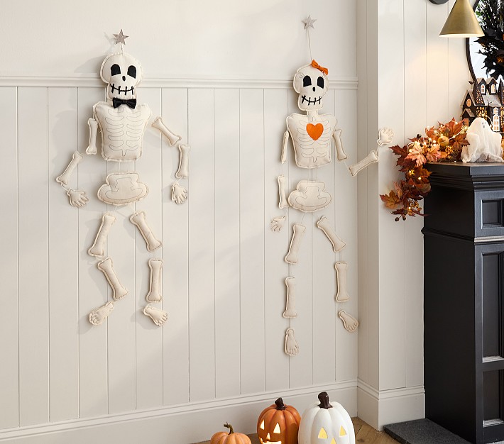 Hanging Fabric Skeleton | Halloween Decor | Pottery Barn Kids