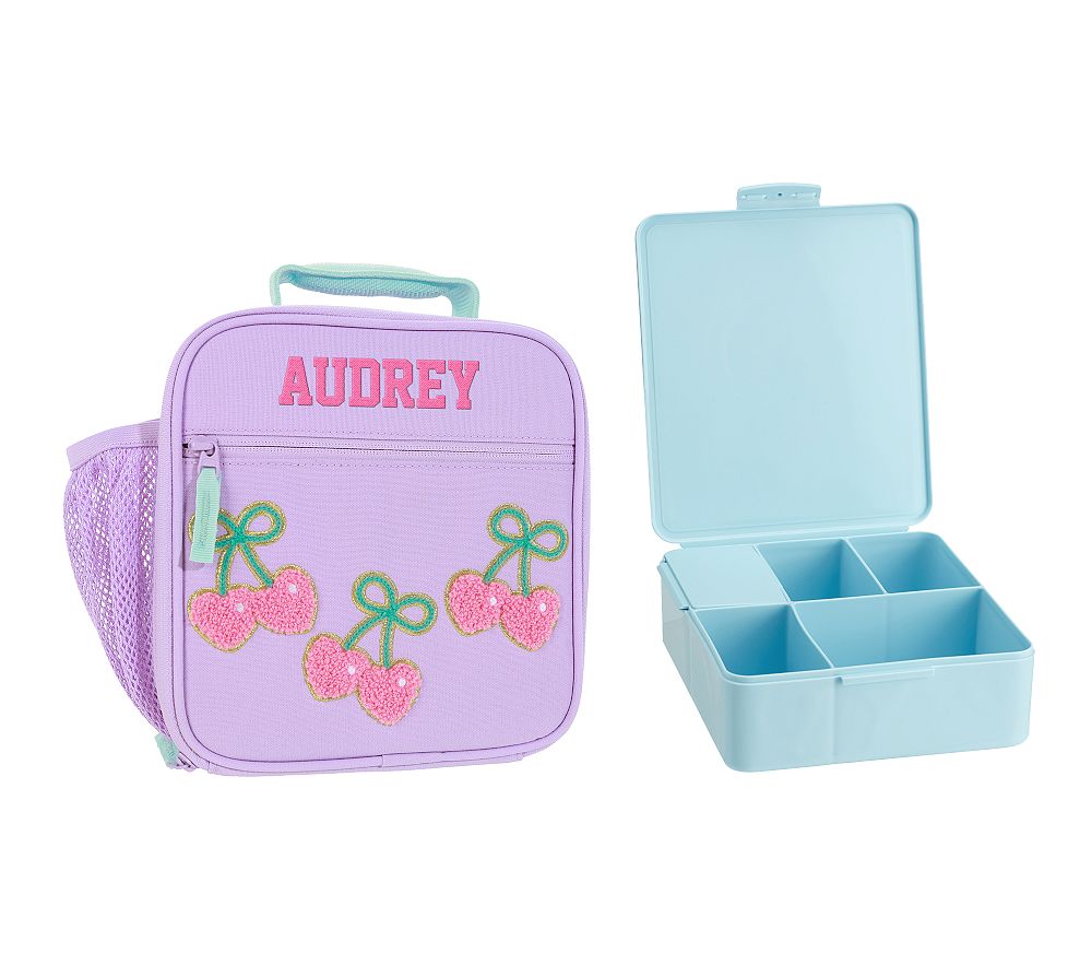 Mackenzie Stoney Clover Lane Lavender Cherry Bows Lunch Bundle Set of 2 ...