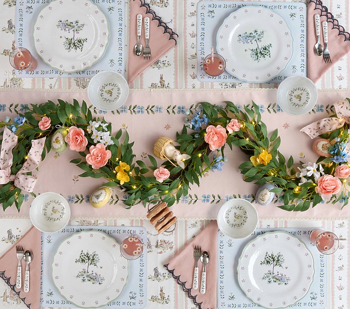 Riley Sheehey Lit Easter Greenery Garland | Pottery Barn Kids