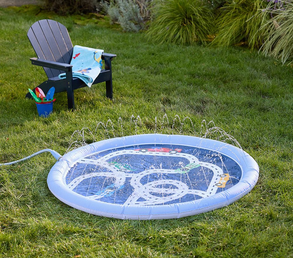 Racecar Track Splash Pad Outdoor Toy | Pottery Barn Kids