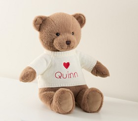 Toasted Coconut Teddy Bear with Sweater | Pottery Barn Kids