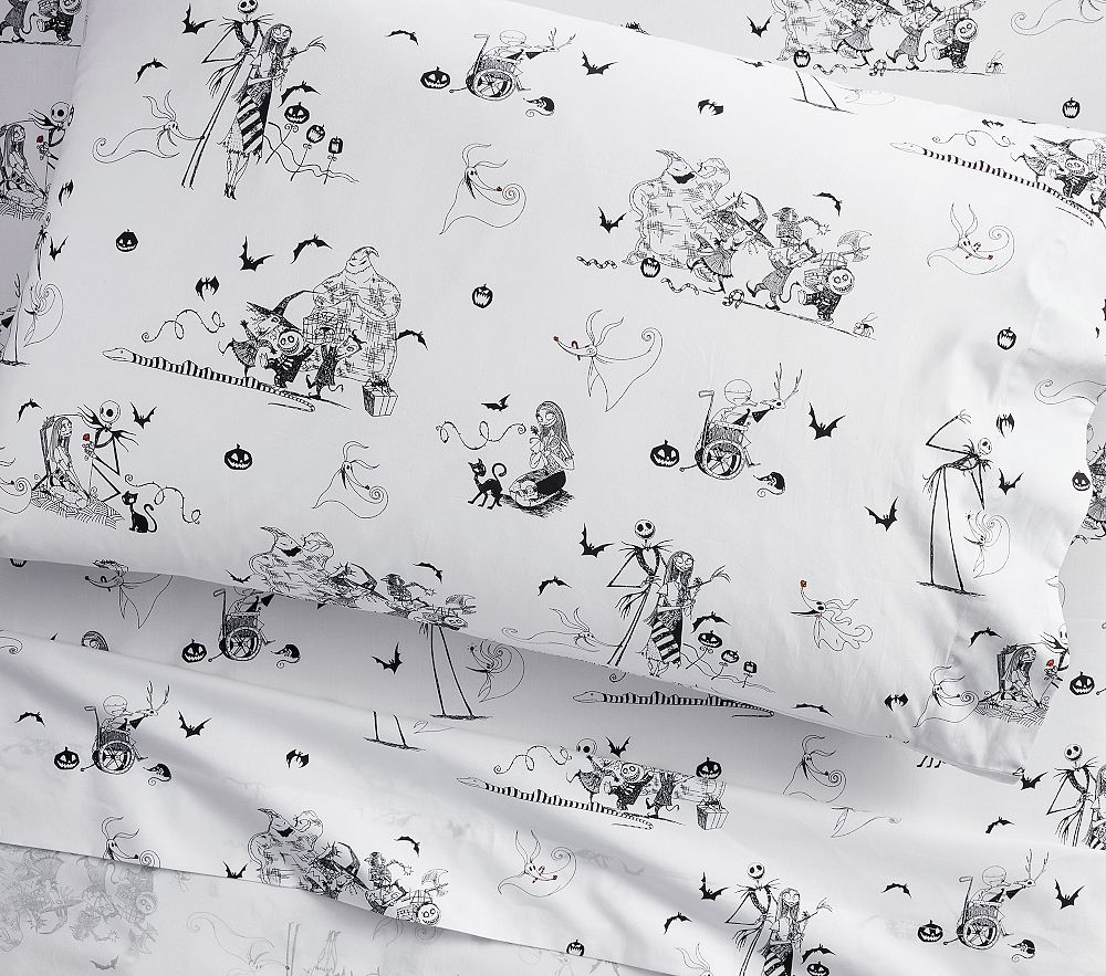 The Nightmare Before Christmas Organic Sheet Set | Pottery Barn Kids
